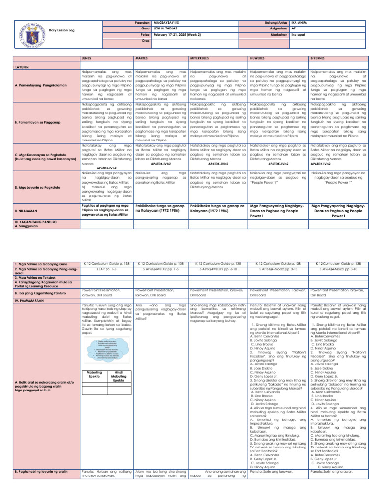 DLL_AP 6_Q4_W2 | PDF