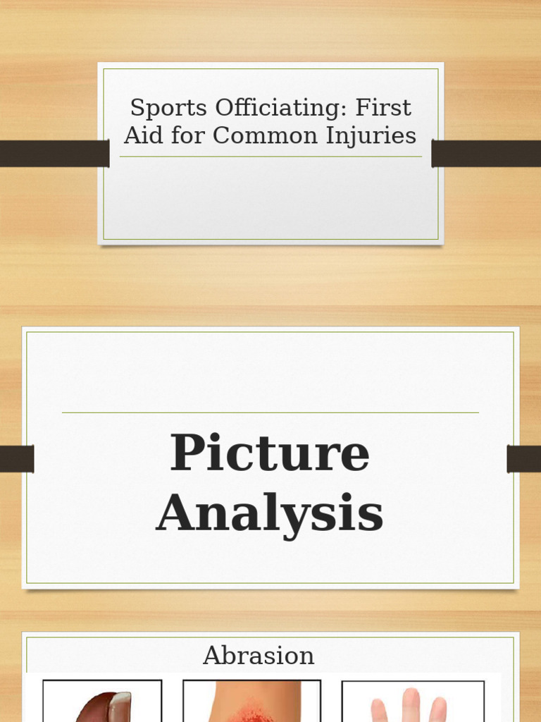 First Aid for Sports Injuries Guide | PDF | Knee | Injury