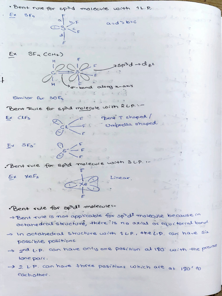 Molecular Geometry and Bonding Rules | PDF | Atomic | Molecular Physics
