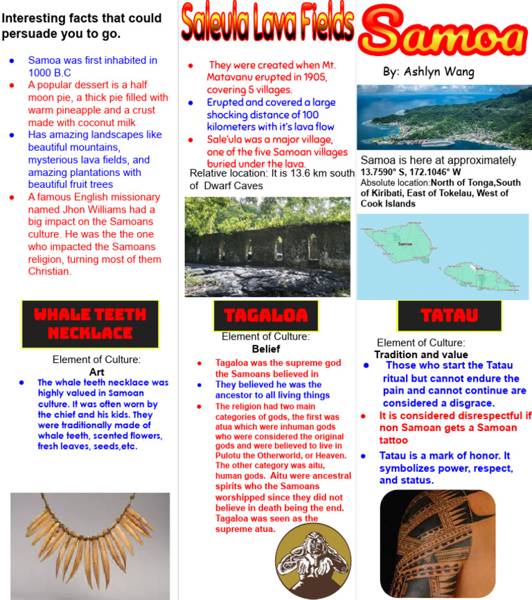 Samoa Travel Brochure (Digital) | PDF | Samoa | Deities