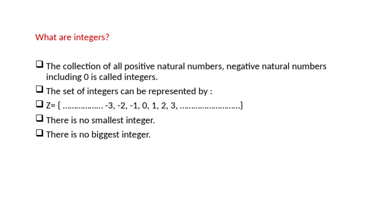 Integers | PDF