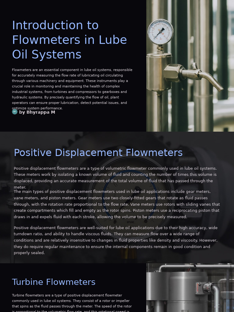 Introduction To Flowmeters in Lube Oil Systems | PDF | Flow Measurement ...