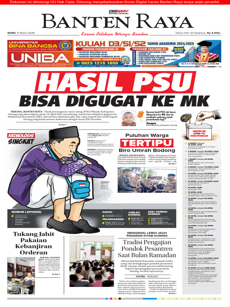 Banten Raya 17-3-2025 | PDF