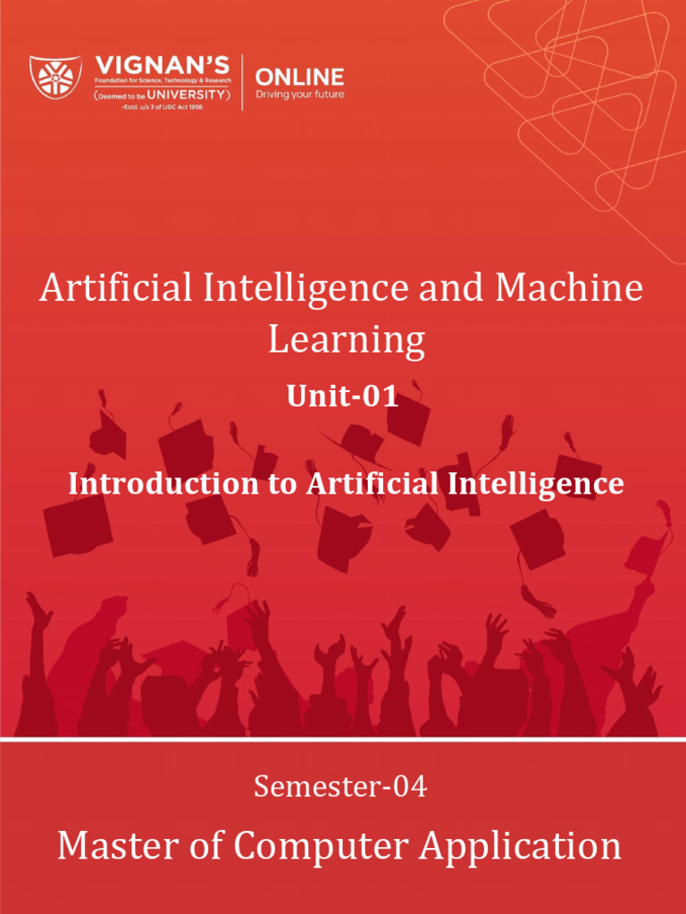 VO - MCA - SEM 4 - Artificial Intelligence and Machine Learning - U1 | PDF | Artificial ...