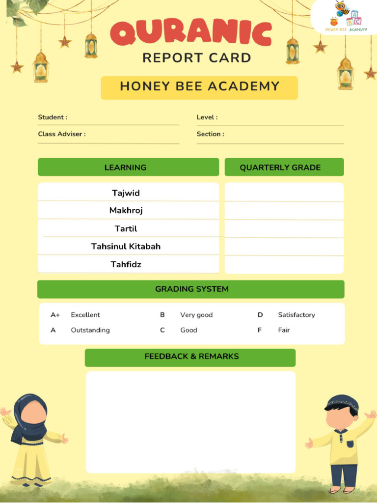 Report Card Quranic | PDF