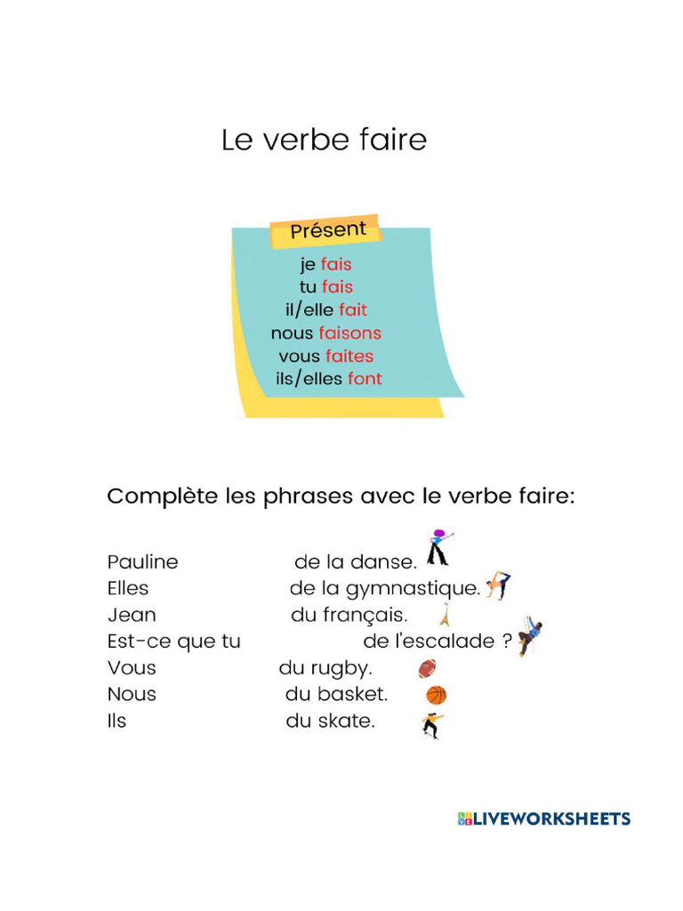 Verbe Faire | PDF