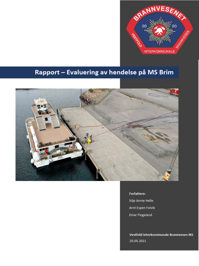 Rapport - Evaluering Av Hendelse På MS Brim (Versjon 1.0 - 20.05.2021 ...