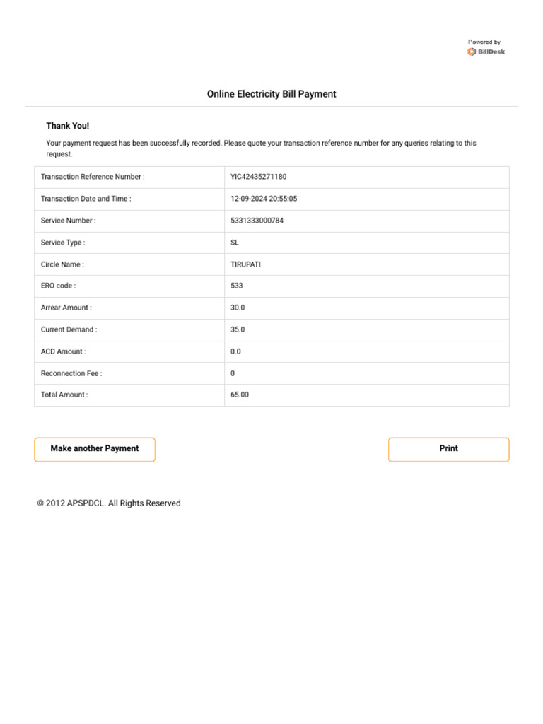 ACD Amount in APSPDCL Bill Explained | PDF