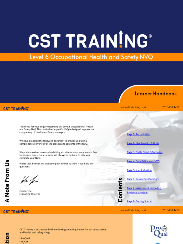 Level6 OHS Handbook v1 | PDF | Occupational Safety And Health