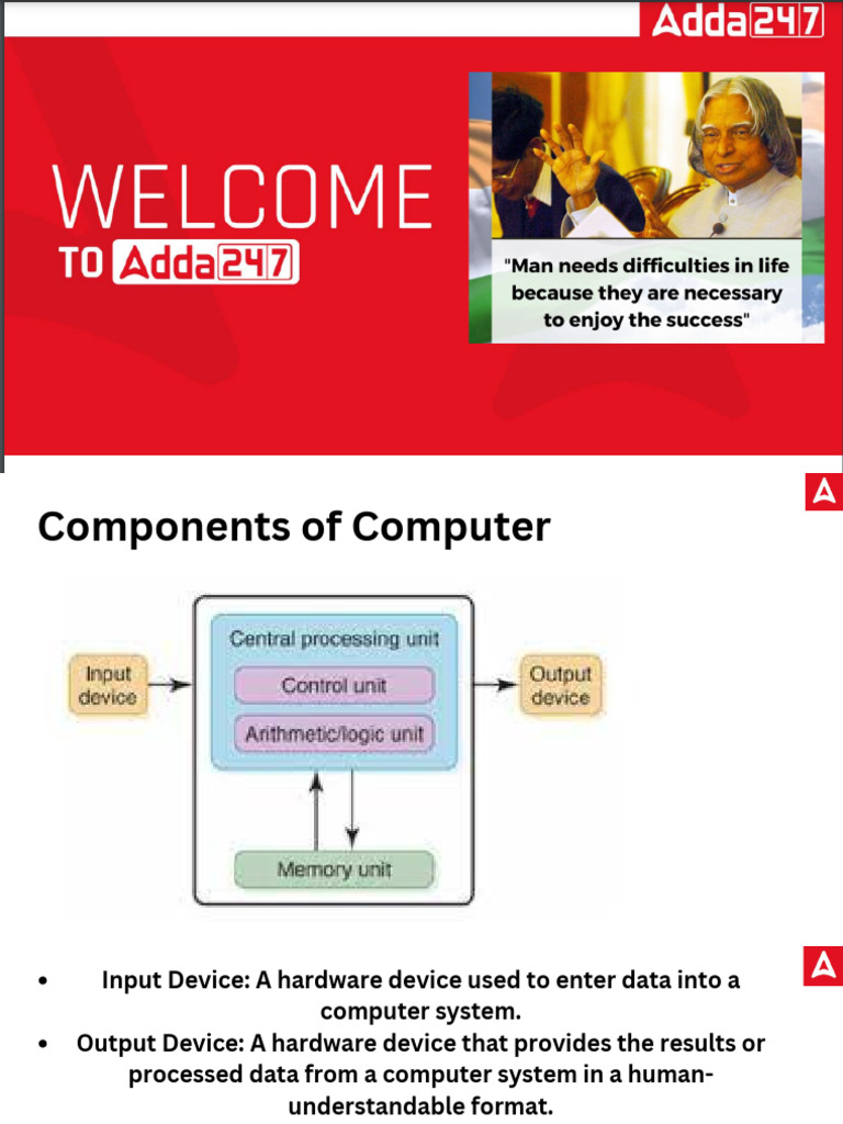 Components of Computer | PDF
