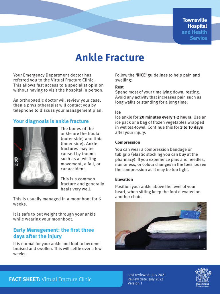 Ankle Fracture Management Guide | PDF | Physical Therapy | Ankle