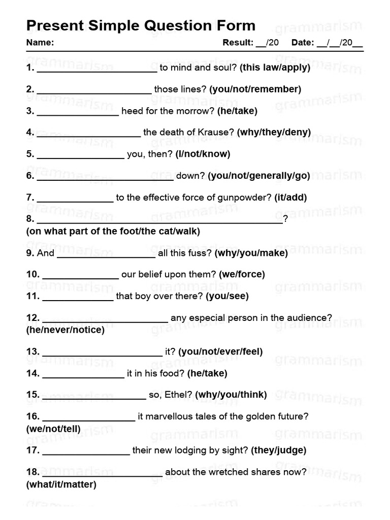 grammarism-present-simple-question-test-6-1606810 | PDF