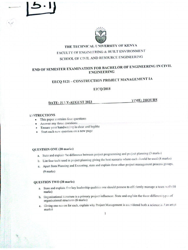 5.1 Revision Papers | PDF