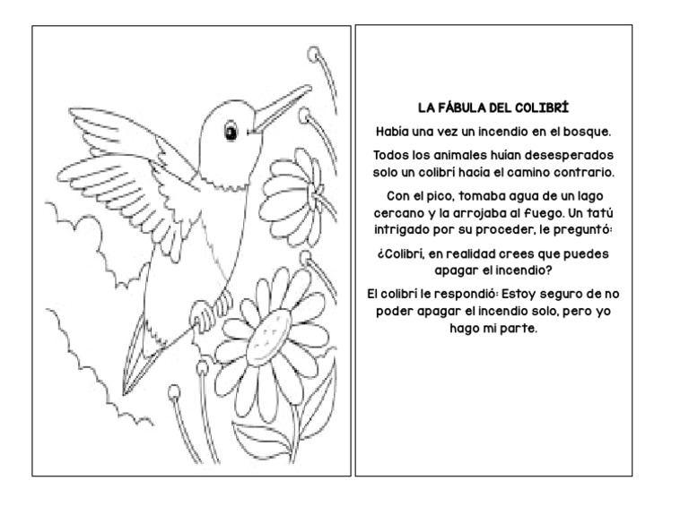 La fábula del colibrí y el incendio | PDF