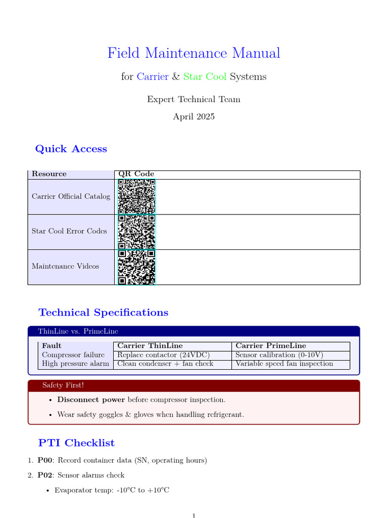Carrier & Star Cool Maintenance Guide | PDF