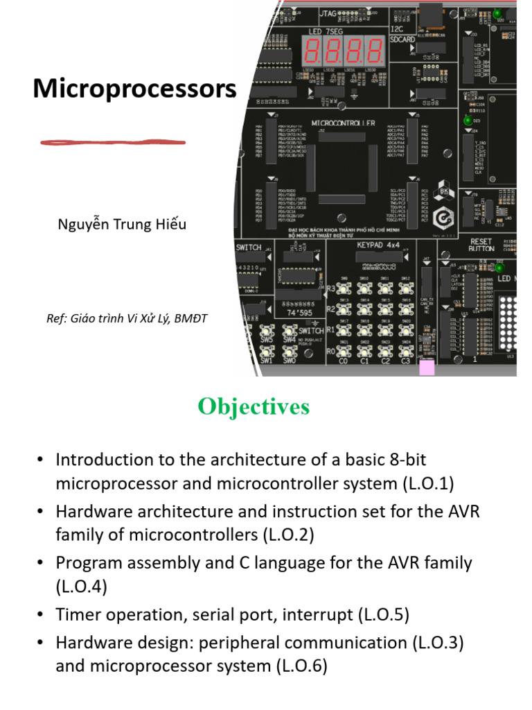 ATmega-Chap1-Introduction_2025 | PDF | Microcontroller | Central Processing Unit