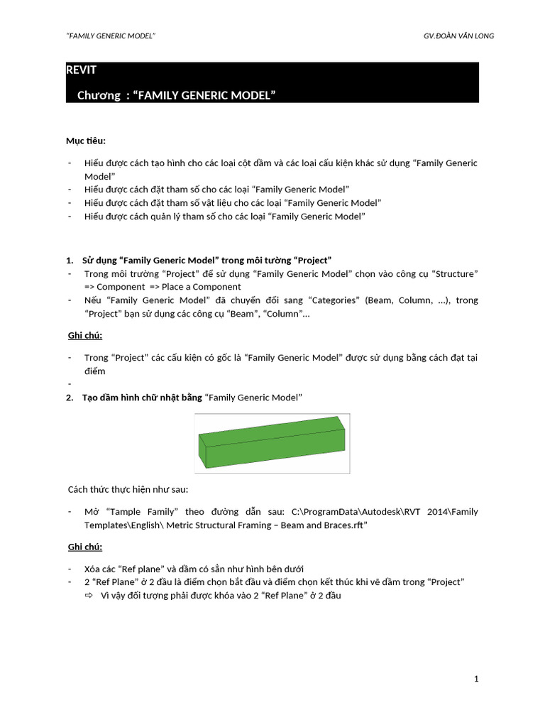 Family Generic Model | PDF