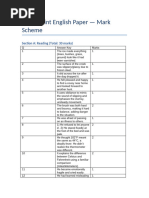 AQA GCSE English Language Paper1 Mark Scheme and Model Answers | PDF