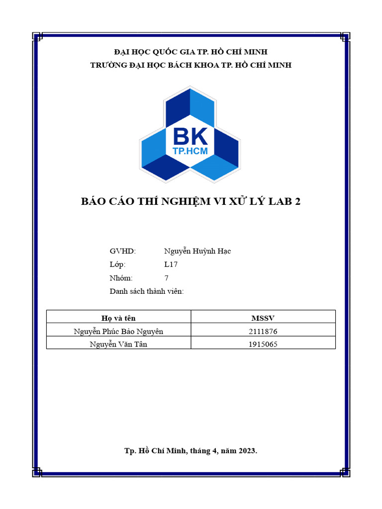 LAB2 - Nhóm 7 - L17 | PDF