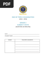 Grade 5 Maths Paper 1 | PDF | Mathematics