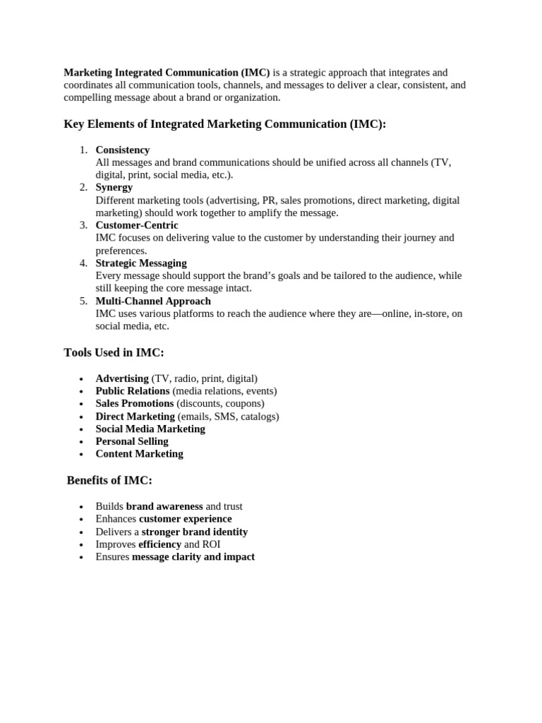 Marketing Integrated Communication | PDF