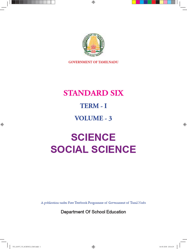 TN Board Class 6 Science and Social Science Textbook Term 1 | PDF ...