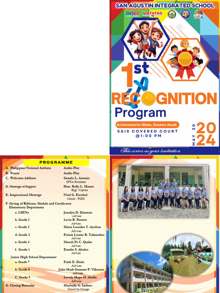 Recognition Program 2023 2024 | PDF | Girl Guiding And Girl Scouting | Youth