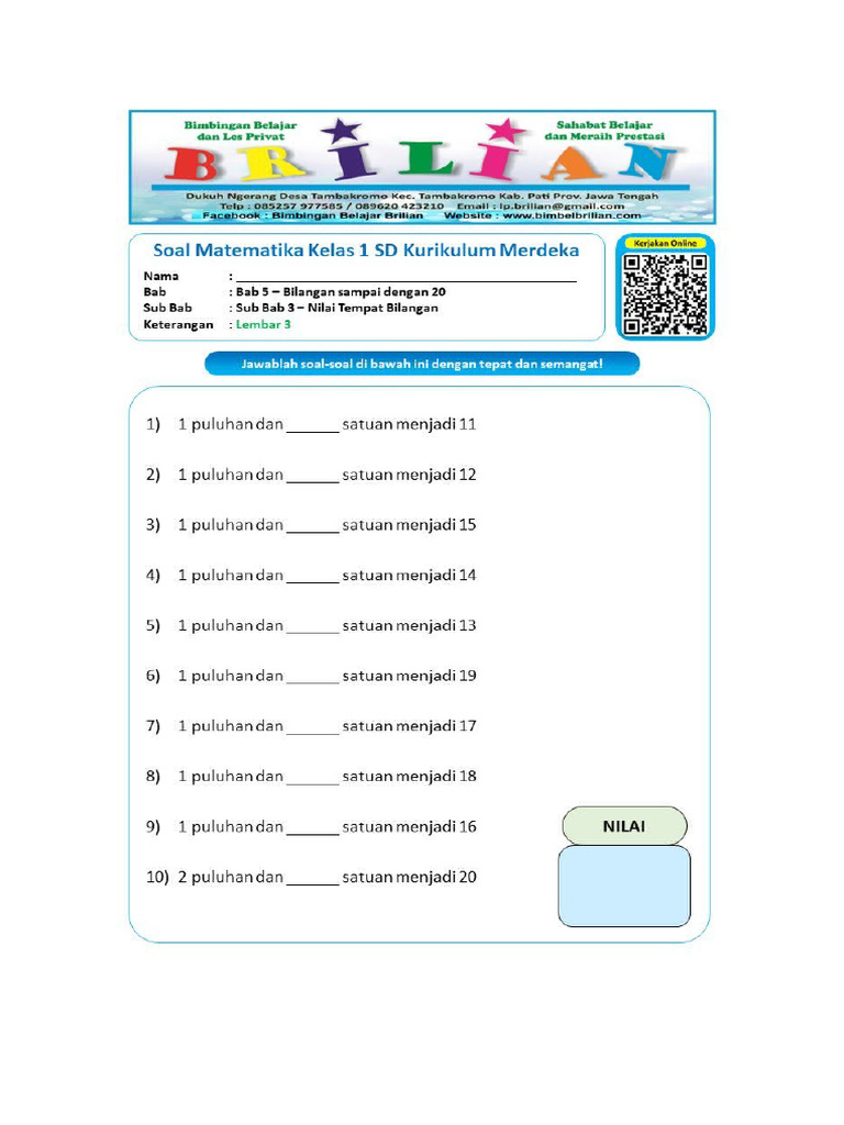 lat soal puluhan | PDF