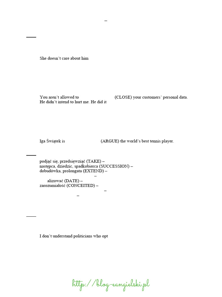 Proficiency C2 CPE Vocabulary Exercises 17 1 | PDF | Economies