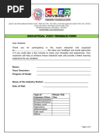 Industrial Visit Report Template | PDF | Factory | Packaging And Labeling