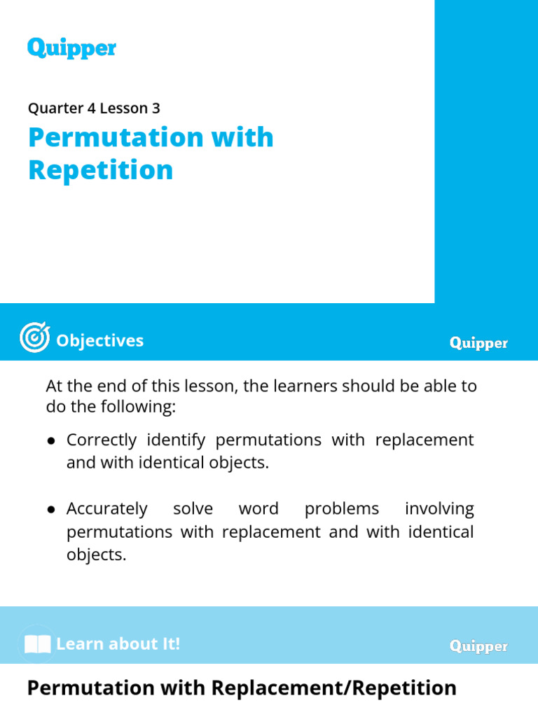 Permutation With Repetition | PDF | Permutation | Multiple Choice