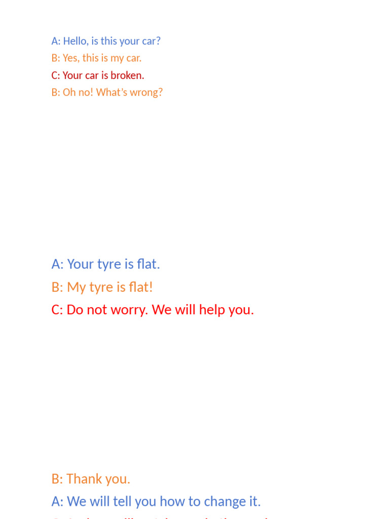 Broken Car Skit | PDF