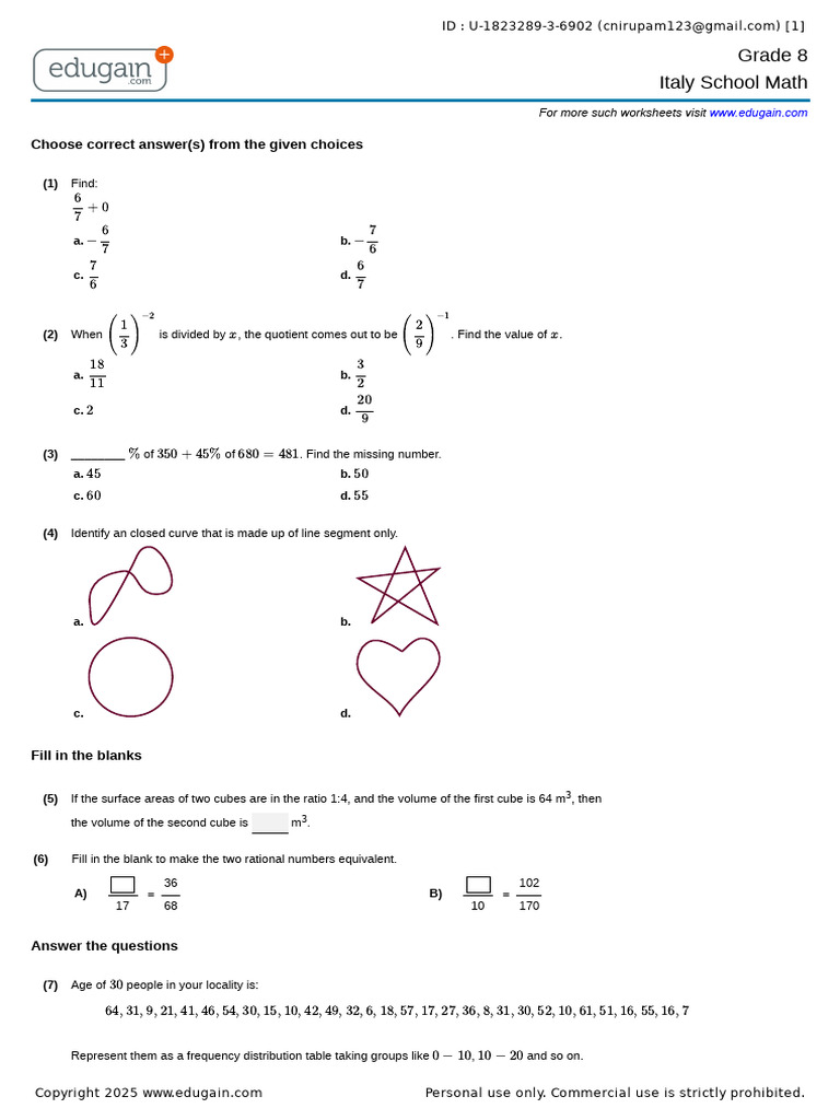 Grade8 1823289 3 6902.q | PDF | Mathematics