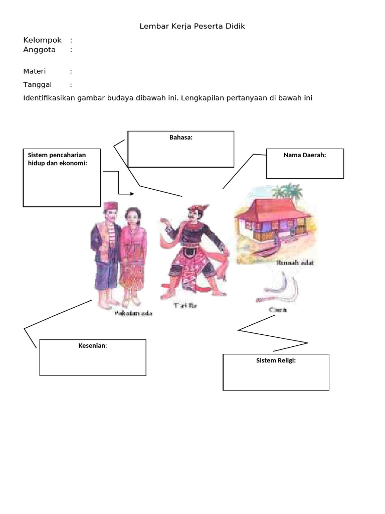 LKPD 1 2 Keberagaman Budaya Indonesia | PDF