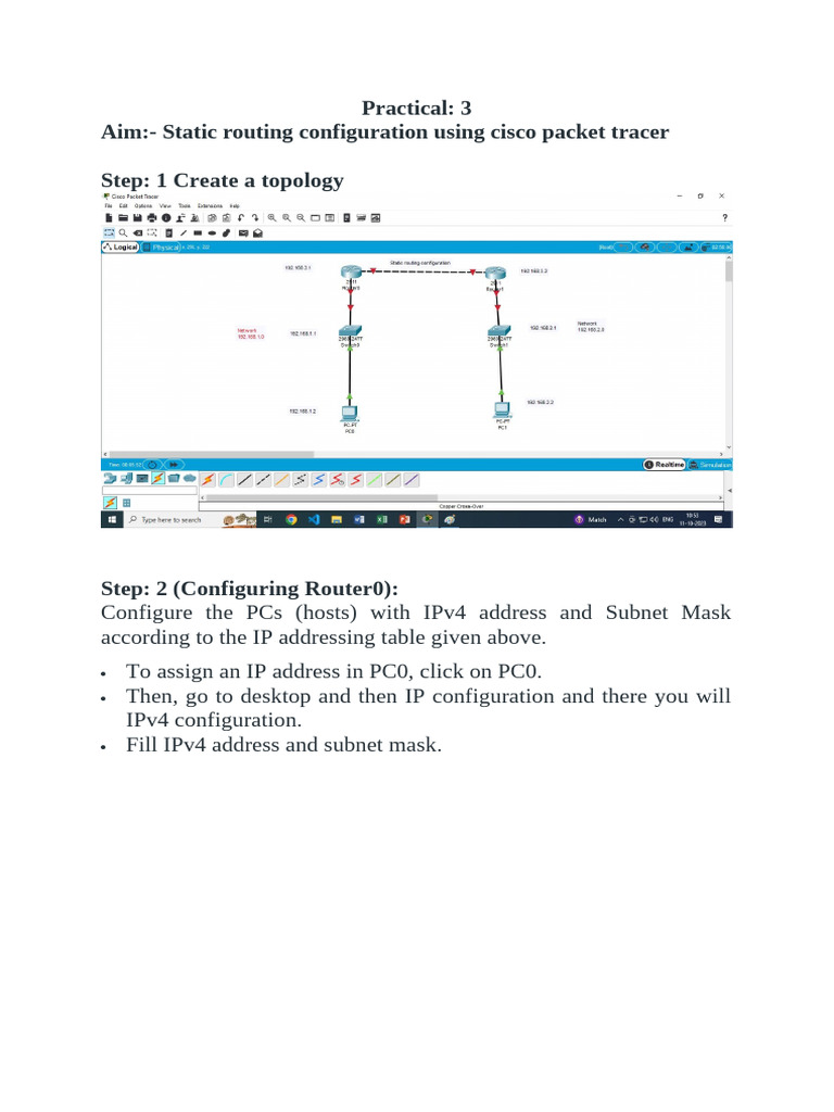 Practical Static Routing | PDF