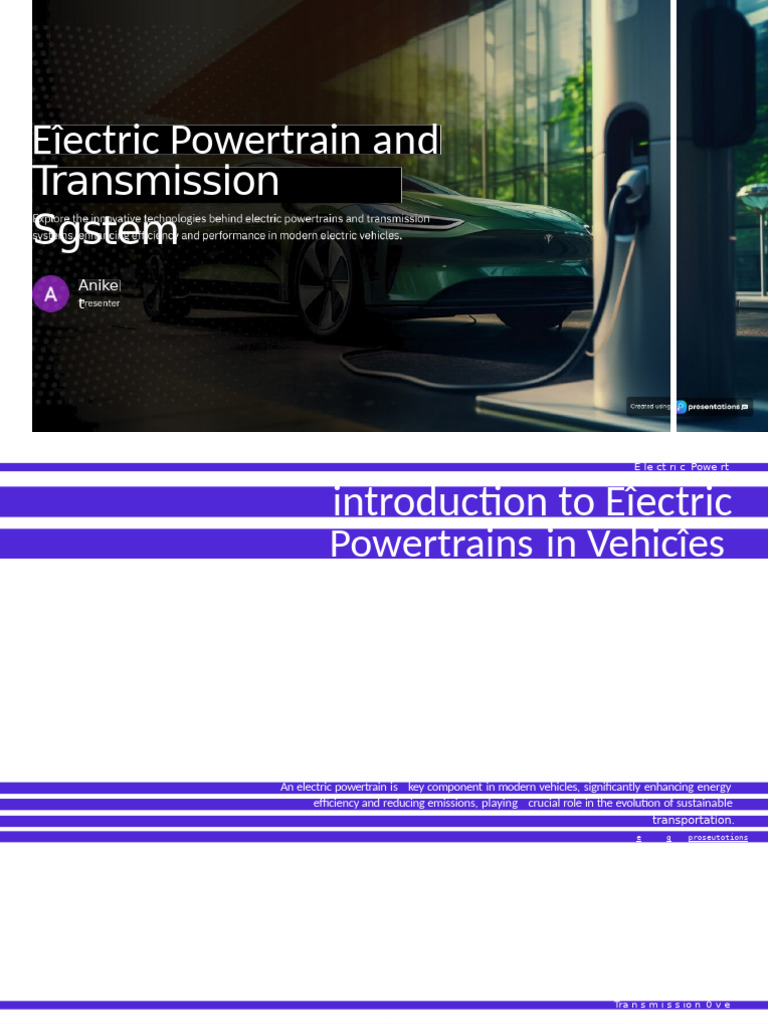 Electric Powertrains in Vehicles | PDF | Electric Vehicle | Sustainable ...