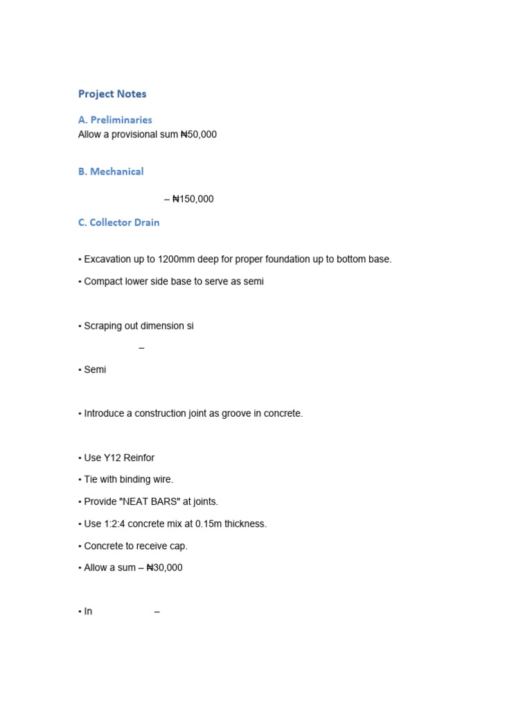 Concrete Project Details | PDF