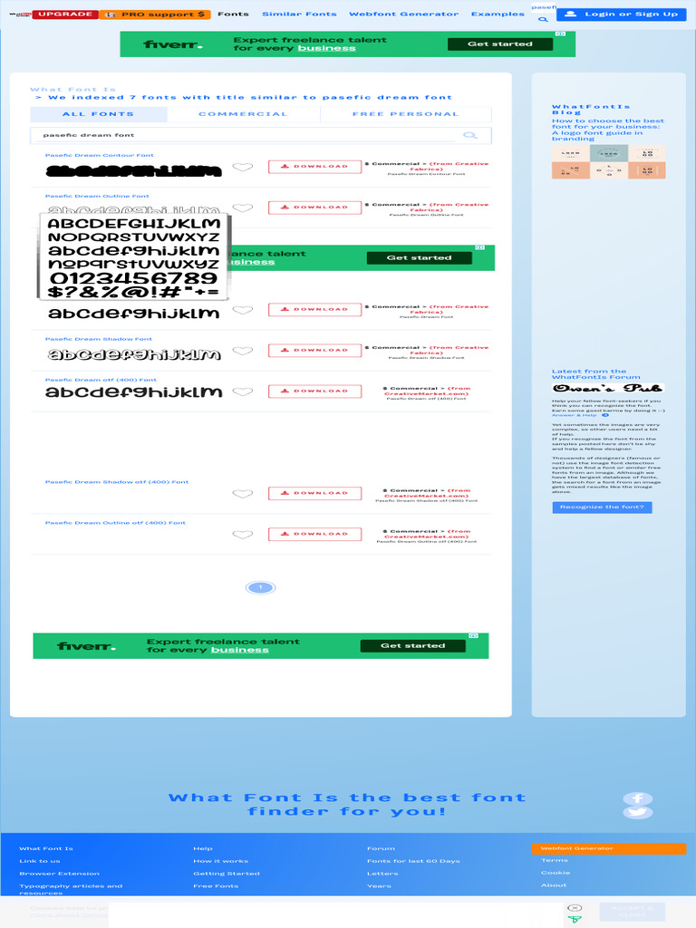 Pasefic Dream Font Fonts Search Like Pasefic Dream Contour | PDF | Graphic Design | Digital ...