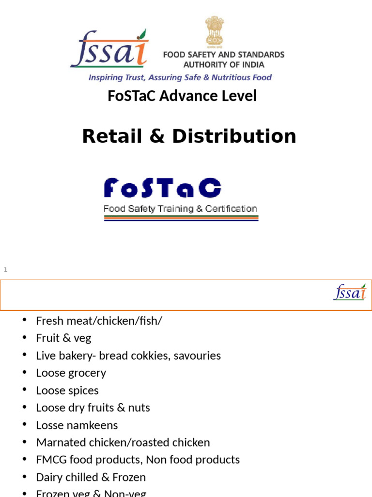 FSSAI Schedule 4 Compliance Overview | PDF | Food Safety | Food Allergy