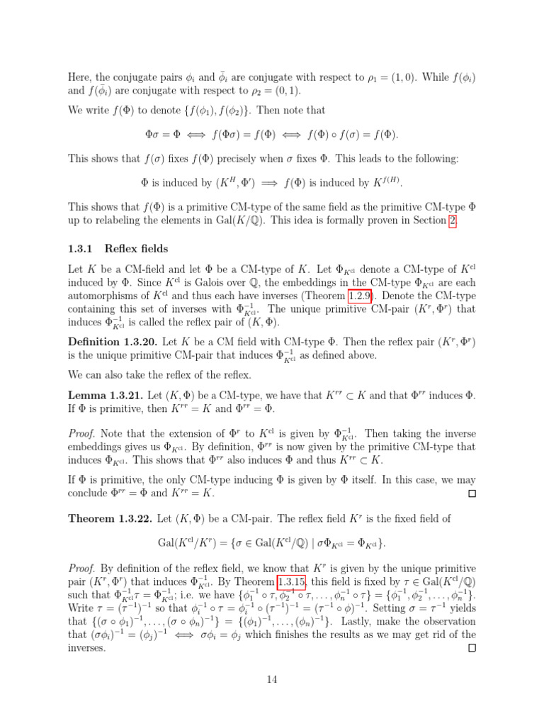 Galois CM Fields of Degree 8, Examples | PDF | Field (Mathematics) | Mathematical Analysis