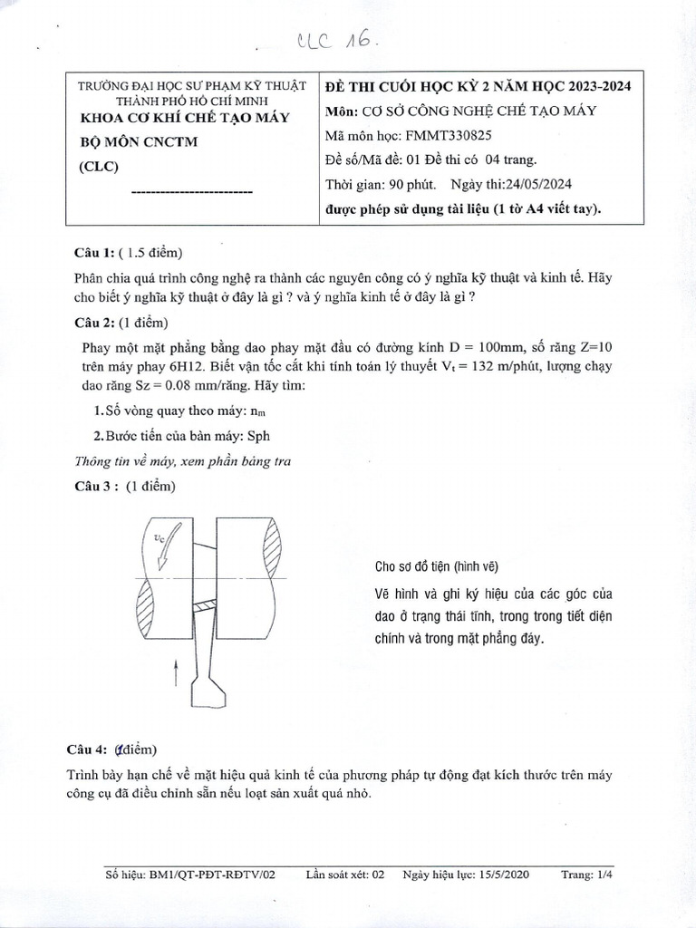 16 - Cơ Sở CN CTM 24 5 2024 | PDF