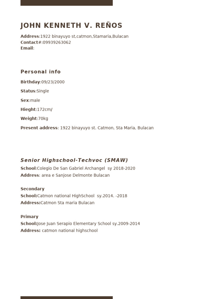 Kenneth Updated Resume 123 | PDF
