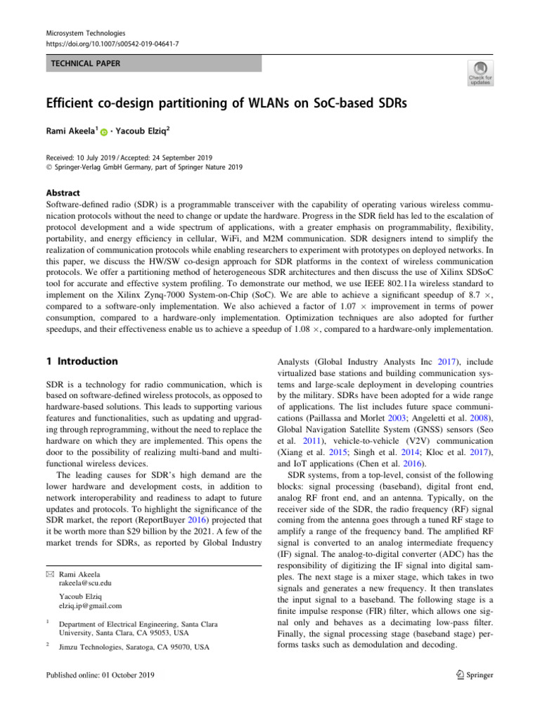 2019 Efficient - Co - Design - Partitioning - of - WLAN On SoC Based ...