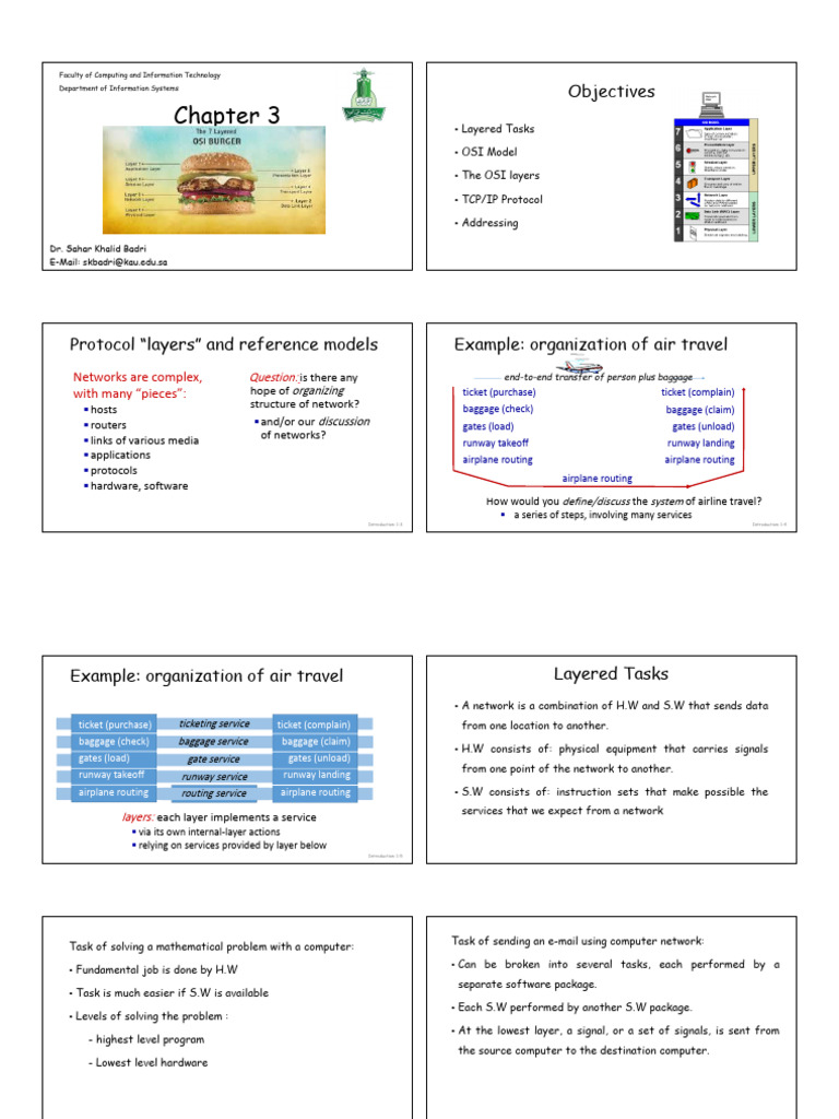 Chapter 3 (Network Models) 2025-2 2 - Converted 2 | PDF | Osi Model | Computer Network