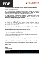 General Convocation 2025 NOTICE | PDF