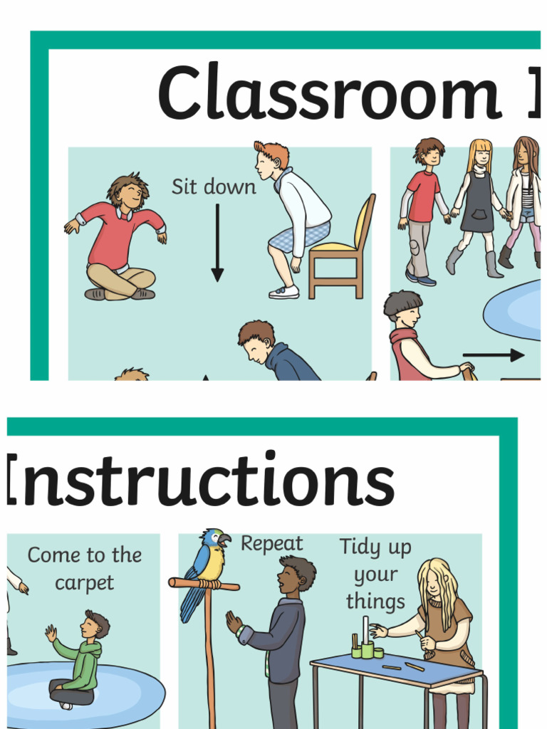 T C 7675 Classroom Instructions Display Poster | PDF