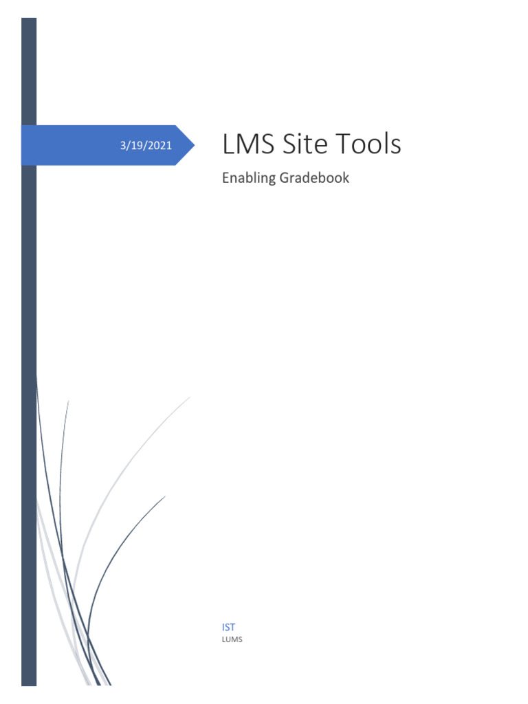 Adding Gradebook To LMS Site | PDF