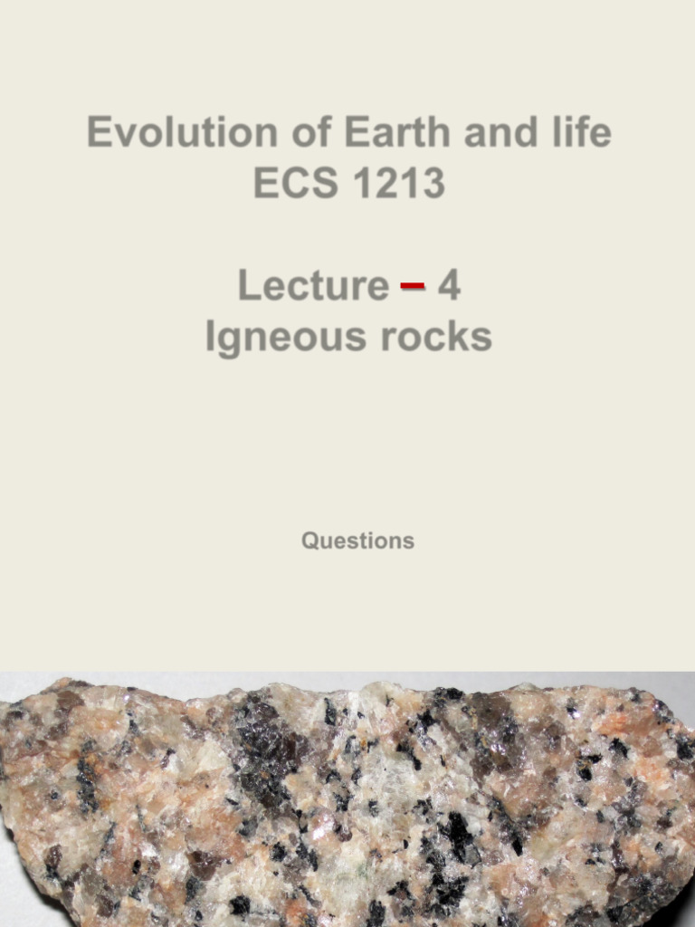 Igneous Rocks: Formation and Classification | PDF | Igneous Rock | Rock ...