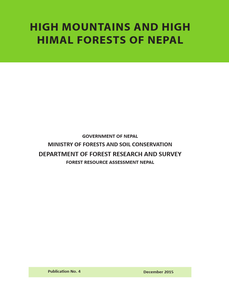 High Mountains and Higm Himal Forests of Nepal | PDF | Trees | Shrub