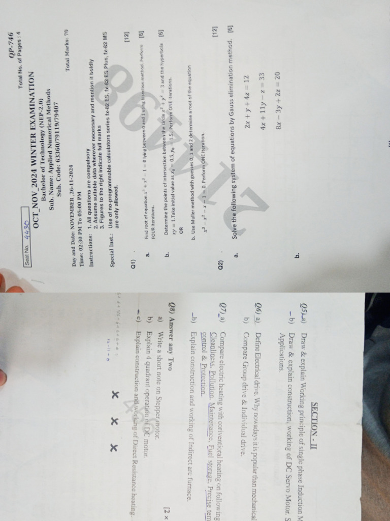 Question Paper (ANM) | PDF